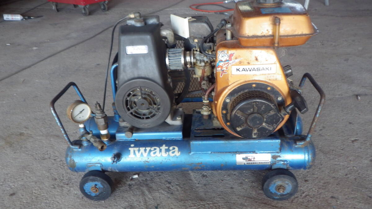 Yahoo!オークション - エンジンコンプレッサー 岩田塗装機工業 iwata ...