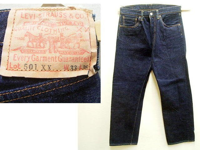 W33 LVC 濃紺 55501-0017 旧日本製 501XX リジッド ビンテージ復刻 LEVI’S VINTAGE CLOTHING デニム パンツ 4972(W33)｜売買された ...