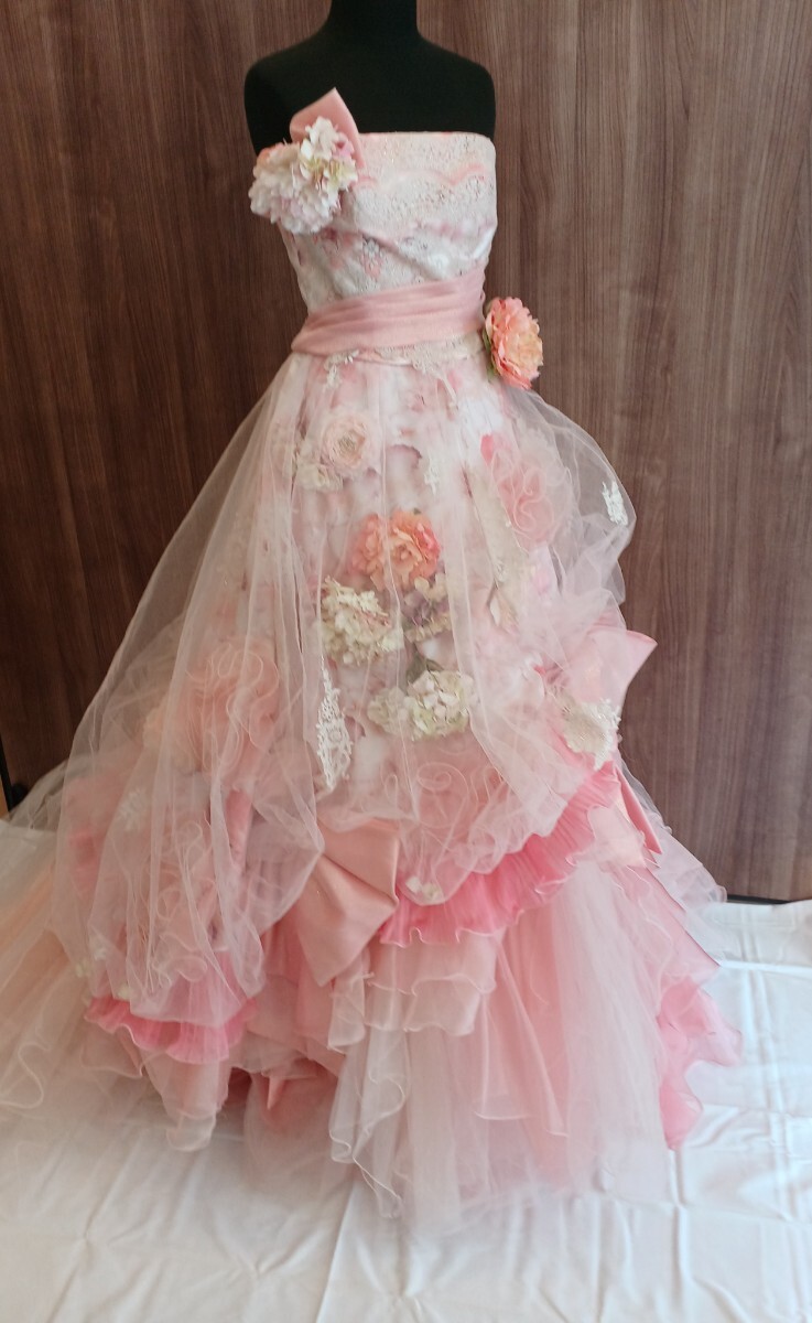 Yahoo!オークション - D37 ウエディングドレス カラードレス GRACE 7...