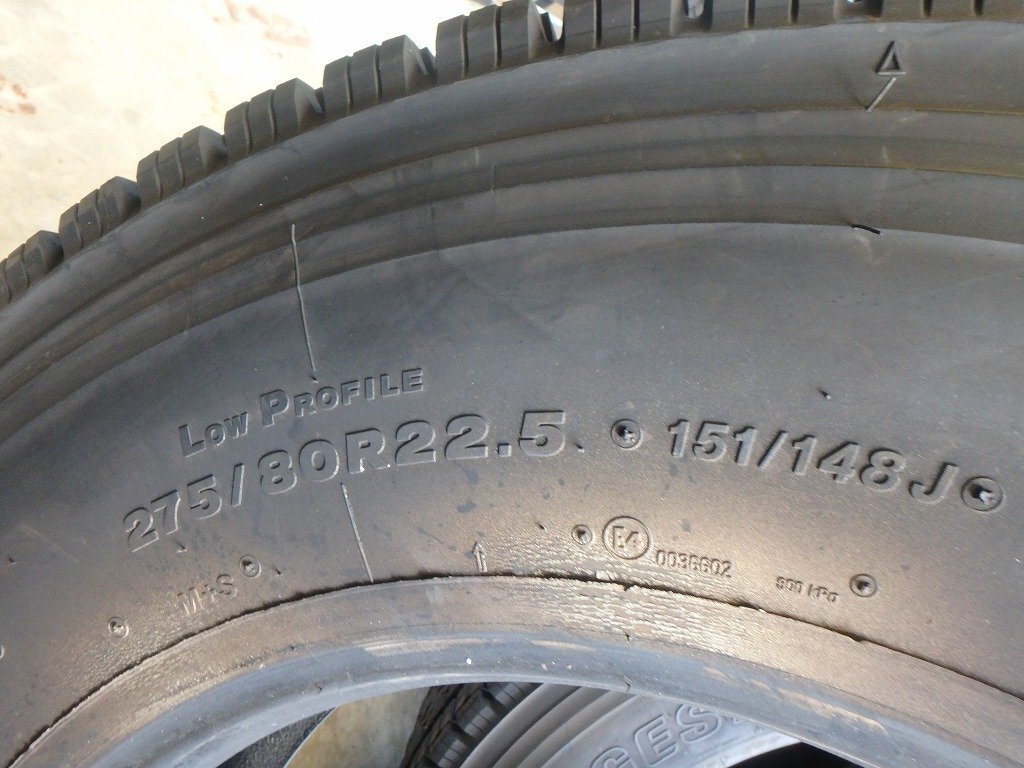 Yahoo!オークション - L628 2023年製 約8分山 送料無料【275/80R22.5 1...