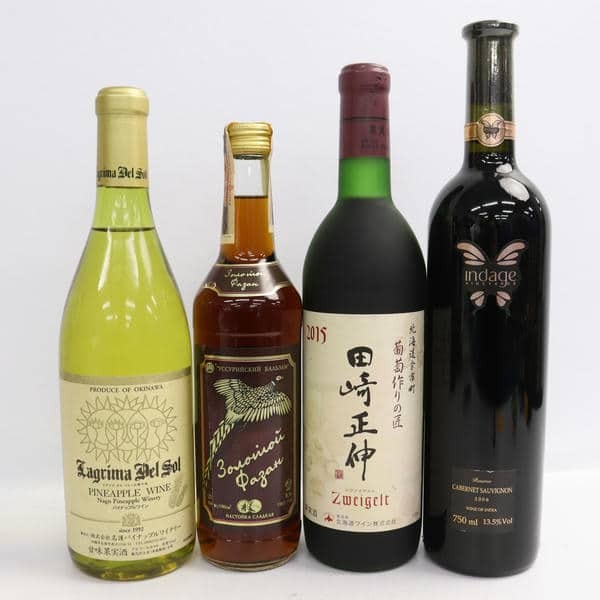 Yahoo!オークション - 【4本セット】ワイン各種（北海道ワイン 葡萄作...