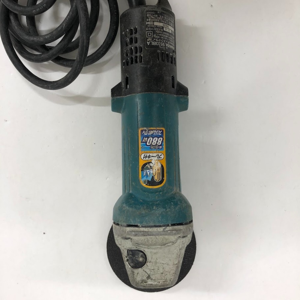 Yahoo!オークション - 08w3330 1円~ makita 9533 BLA 100mm ディスクグ...