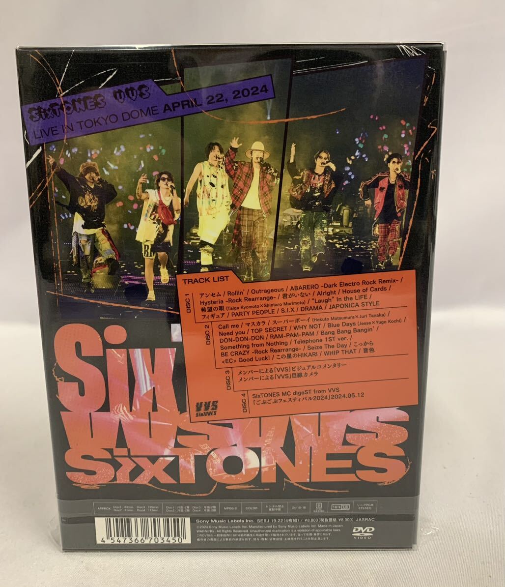 Yahoo!オークション - 1円～ 未開封 SixTones VVS 初回盤DVD 4枚組 [04...