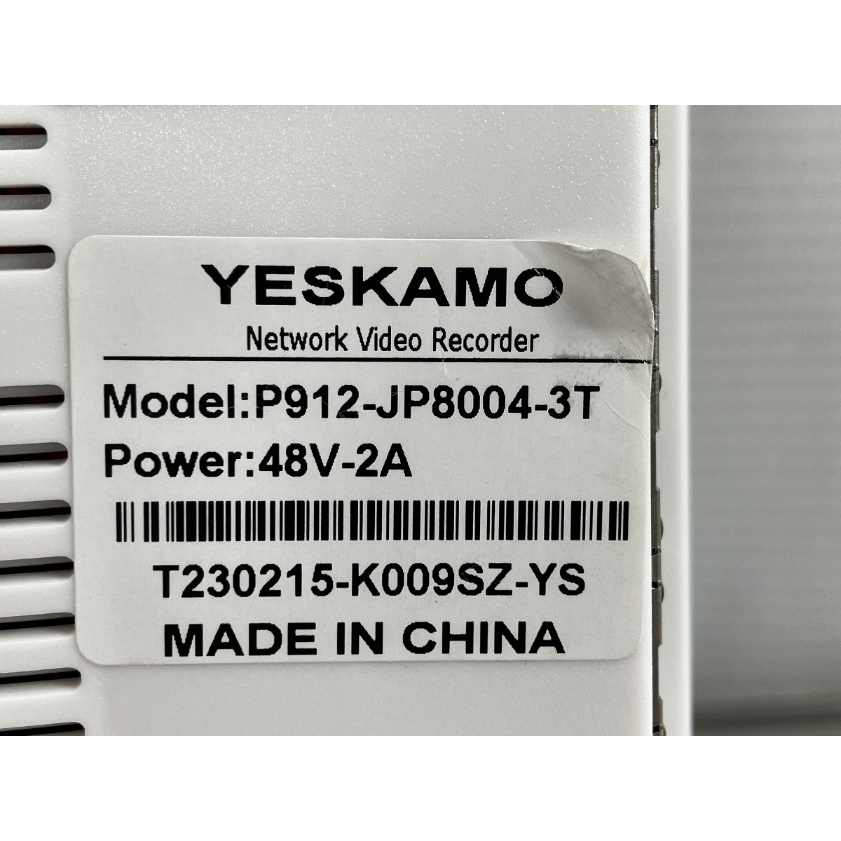 Yahoo!オークション - YESKAMO P912-JP8004-3T 4K 防犯カメラ POE防犯...