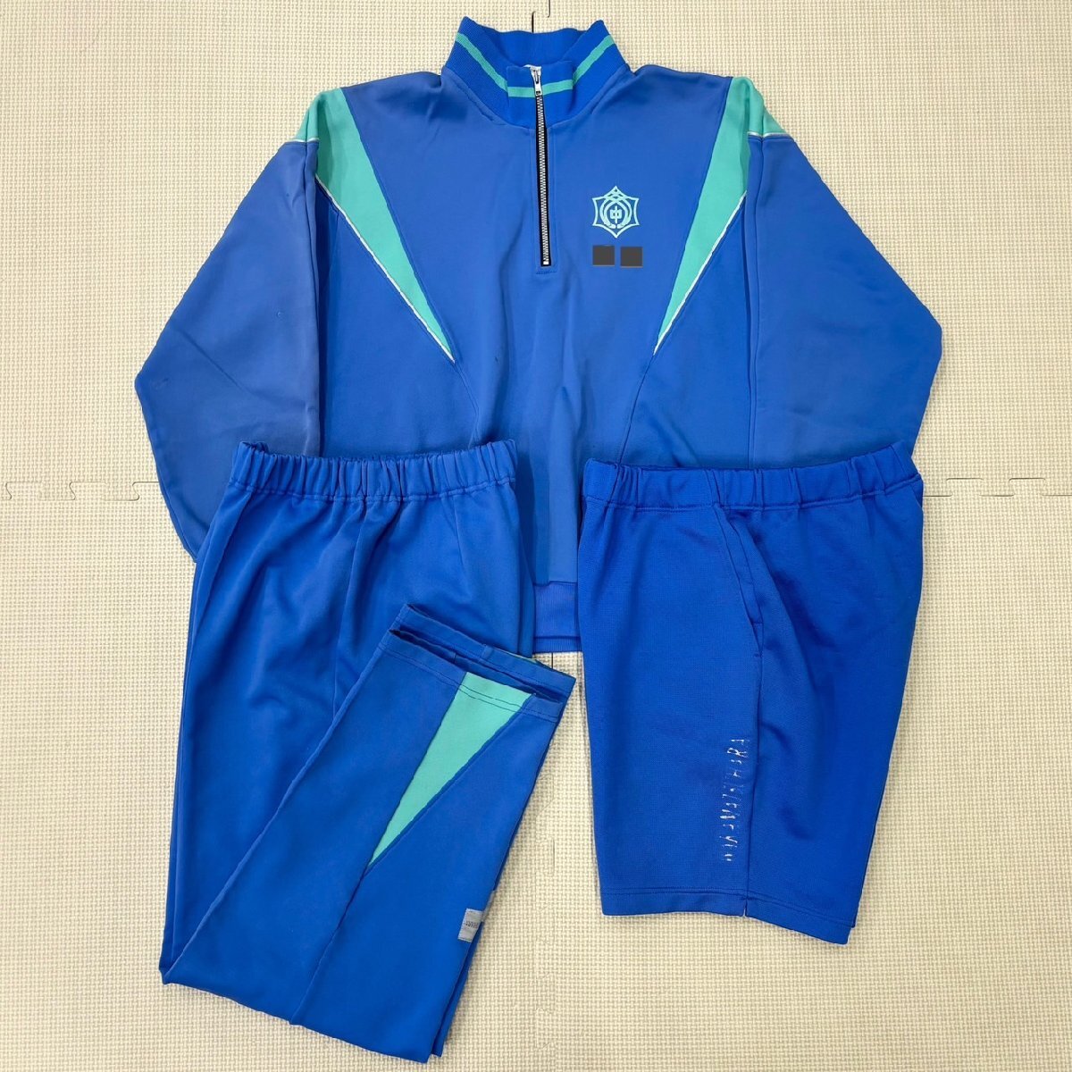 K51/T1205 栃木県 宇都宮市立若松原中学校 体操着3点 /指定品/M/長袖/長ズボン/ハーフパンツ/UiNTECH/青系/女子生徒/卒業生品(体操服)｜売買されたオークション情報 ...