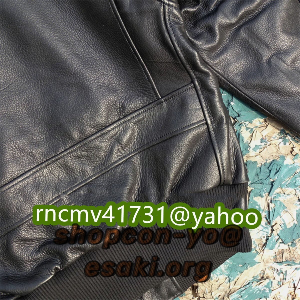 Yahoo!オークション - メンズ 革ジャン 最上級 牛革 CWU-45P フライト...