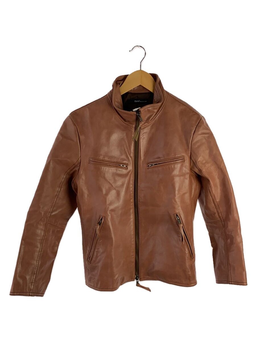 Yahoo!オークション - Haruf レザージャケット・ブルゾン/M/レザー/BRW...
