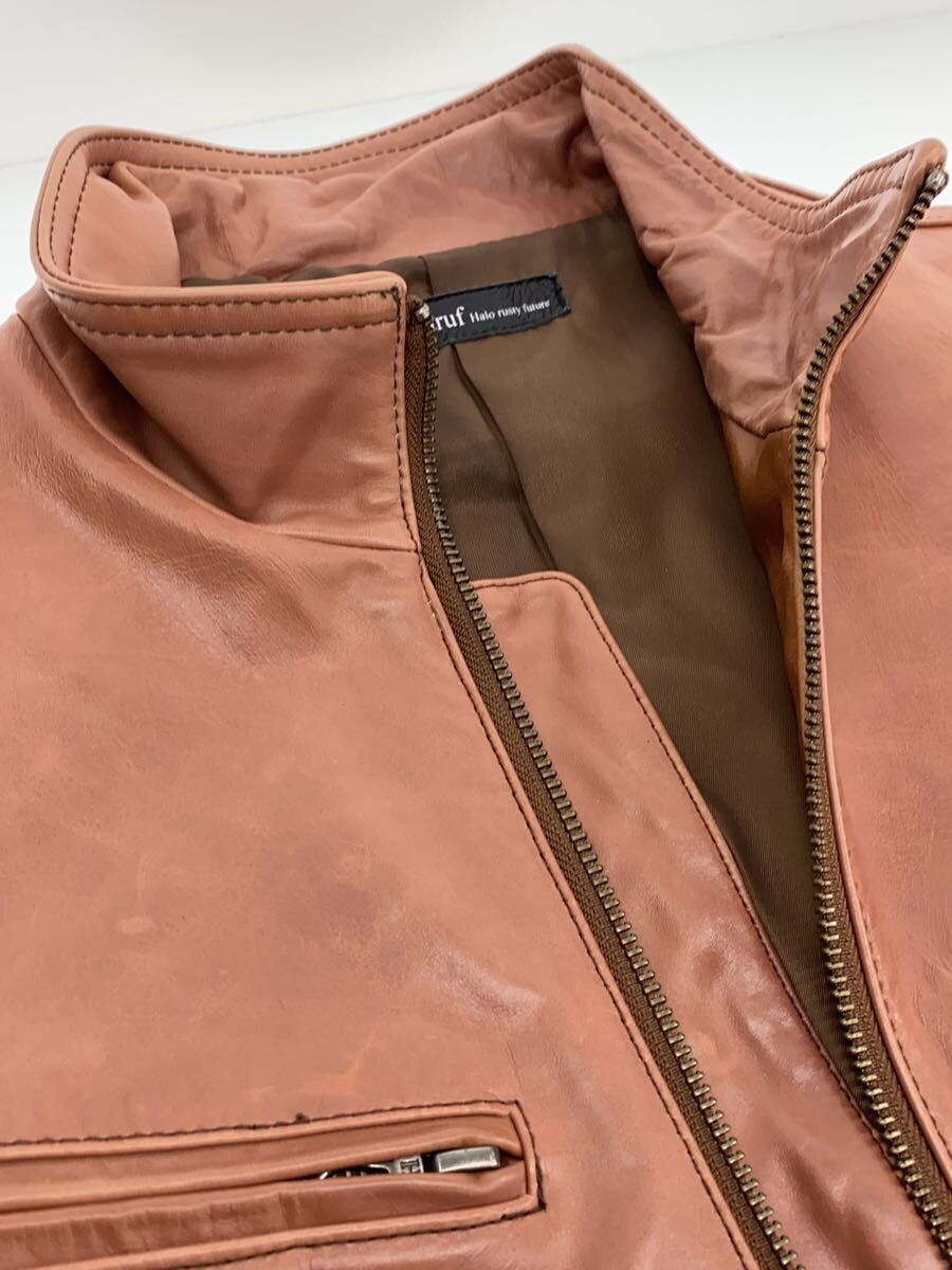 Yahoo!オークション - Haruf レザージャケット・ブルゾン/M/レザー/BRW...