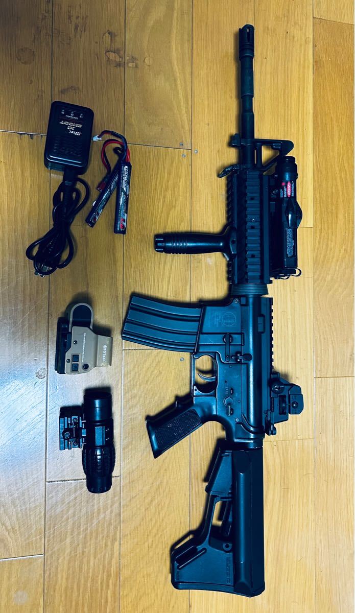 Yahoo!オークション - 東京マルイ M4-PMCカスタム 限定モデル リポバッ...