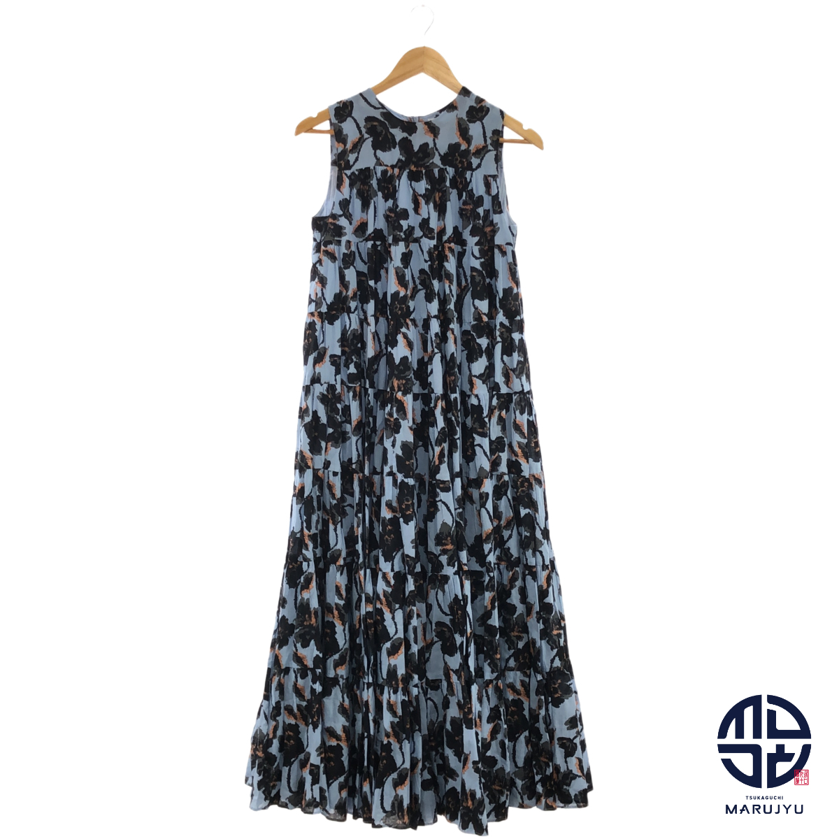 Yahoo!オークション - MARIHA マリハ 花柄 フラワープリント ブルー系 ...