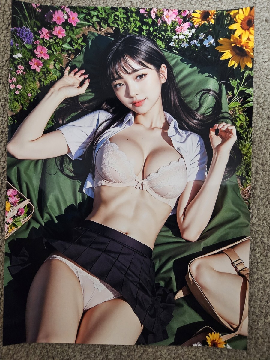 Yahoo!オークション - 1円スタート匿名 A4ポスターセクシー美女 アートn2