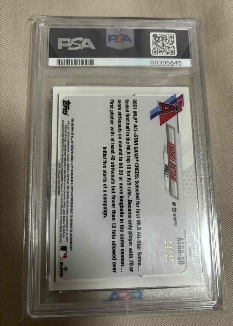 Yahoo!オークション - 【PSA10】【25枚限定】大谷翔平 直筆 サイン カ...