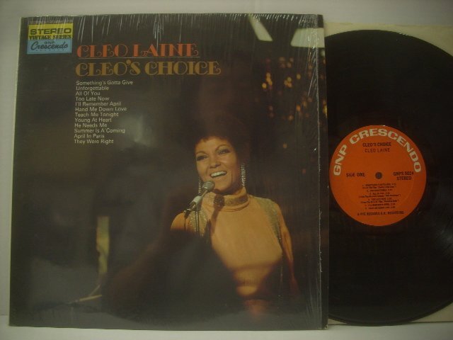 Yahoo!オークション - LP CLEO LAINE クレオ・レーン / CLEO'S CHOICE...