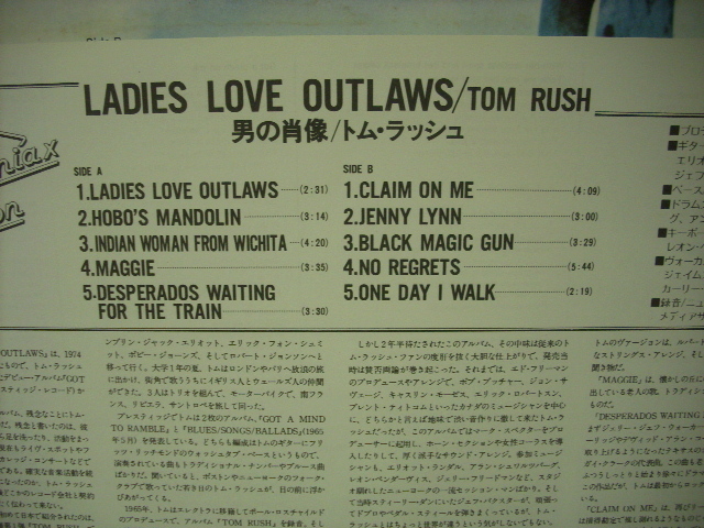 Yahoo!オークション - LP TOM RUSH トム・ラッシュ / LADIES LOVE OUT...