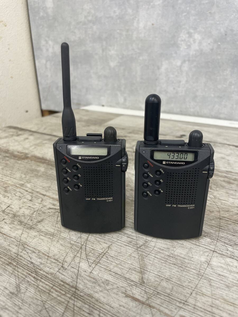 Yahoo!オークション - STANDARD C401 UHF FM TRANSCEIVER. 2台