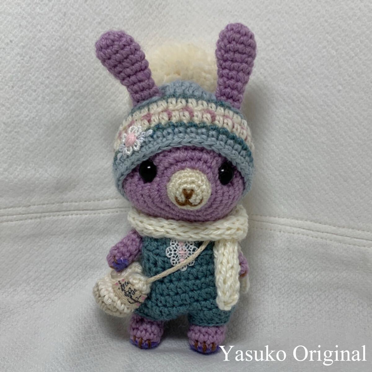 Yahoo!オークション - ヤスコのアミグルミ屋さん ウサグルミNo.3986 う...