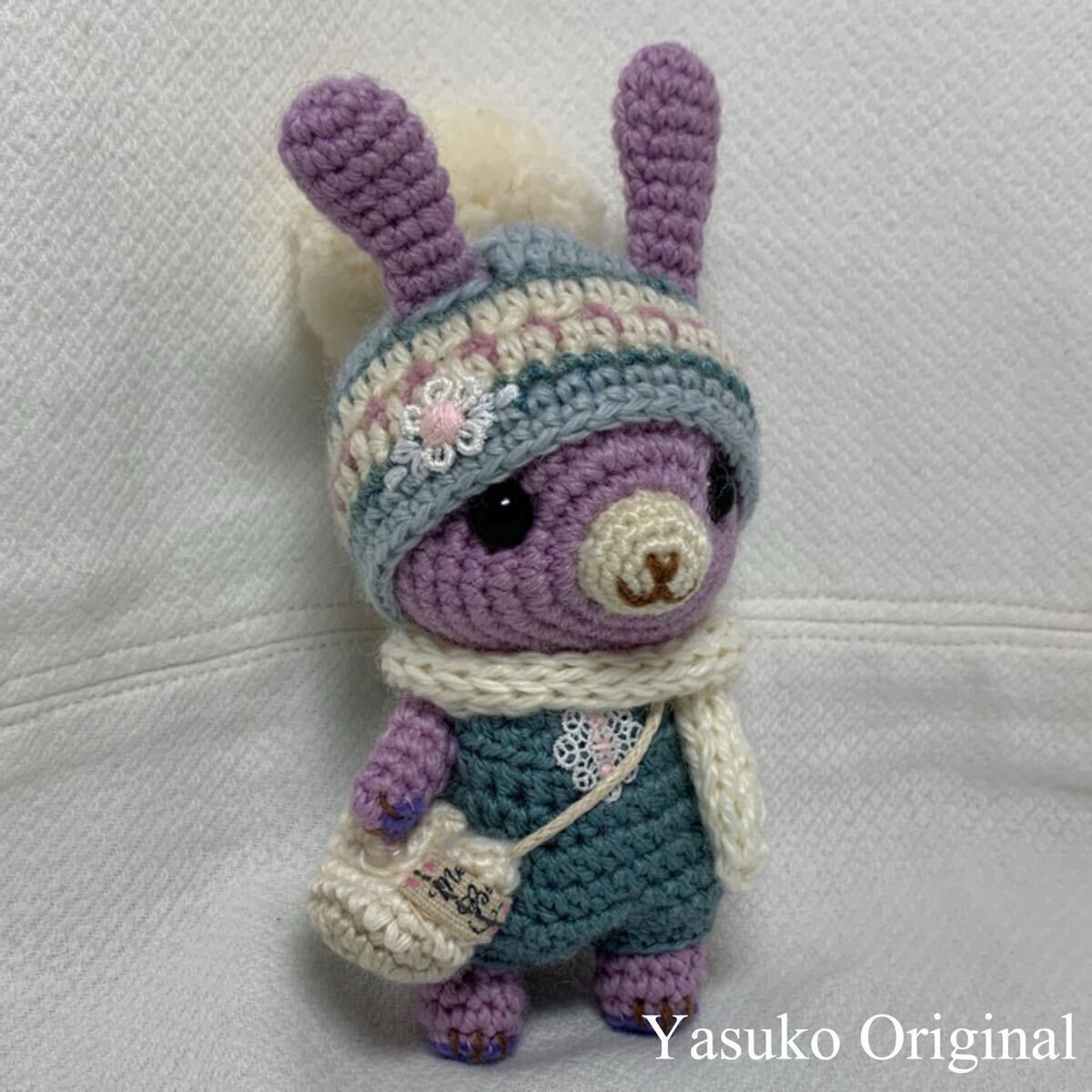 Yahoo!オークション - ヤスコのアミグルミ屋さん ウサグルミNo.3986 う...