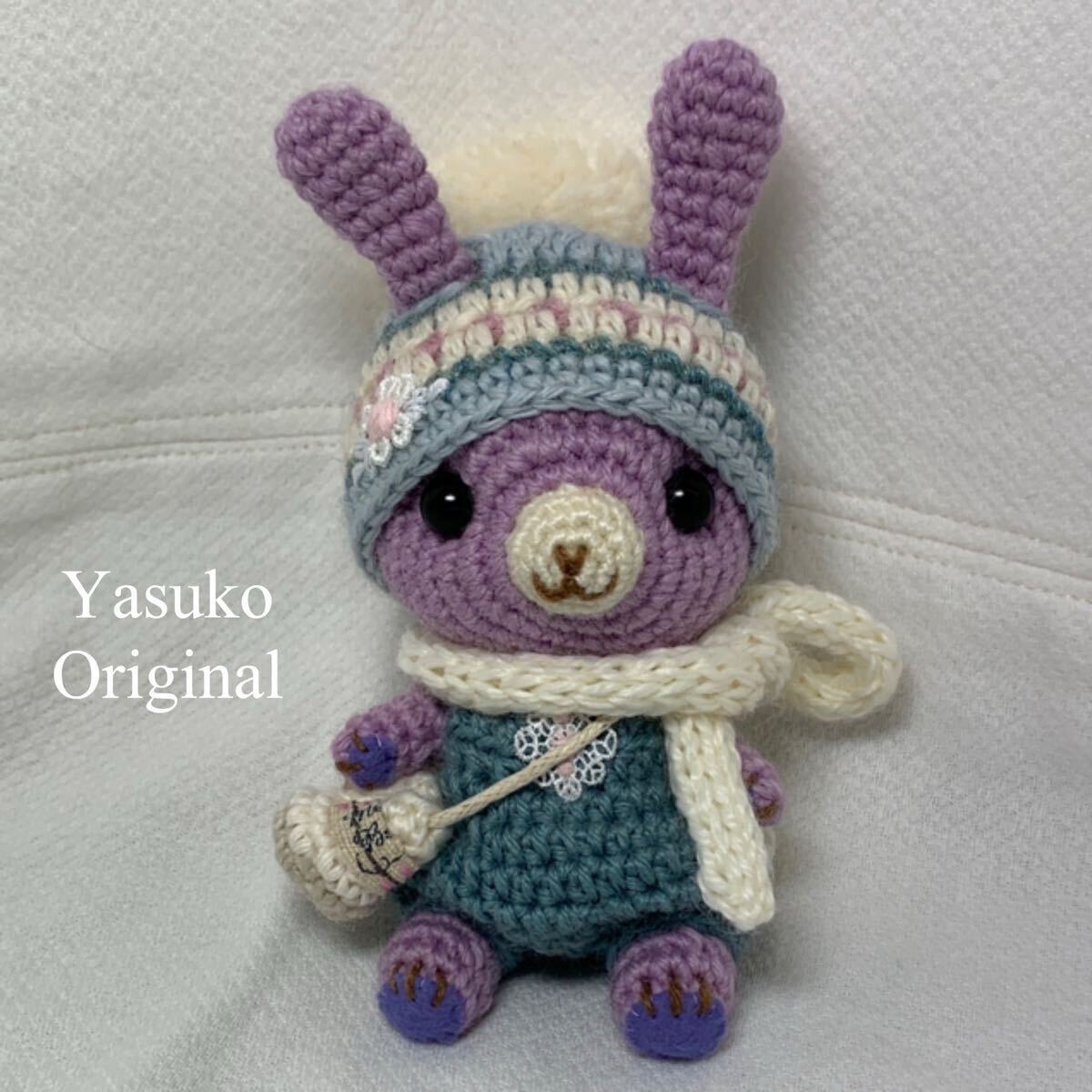 Yahoo!オークション - ヤスコのアミグルミ屋さん ウサグルミNo.3986 う...