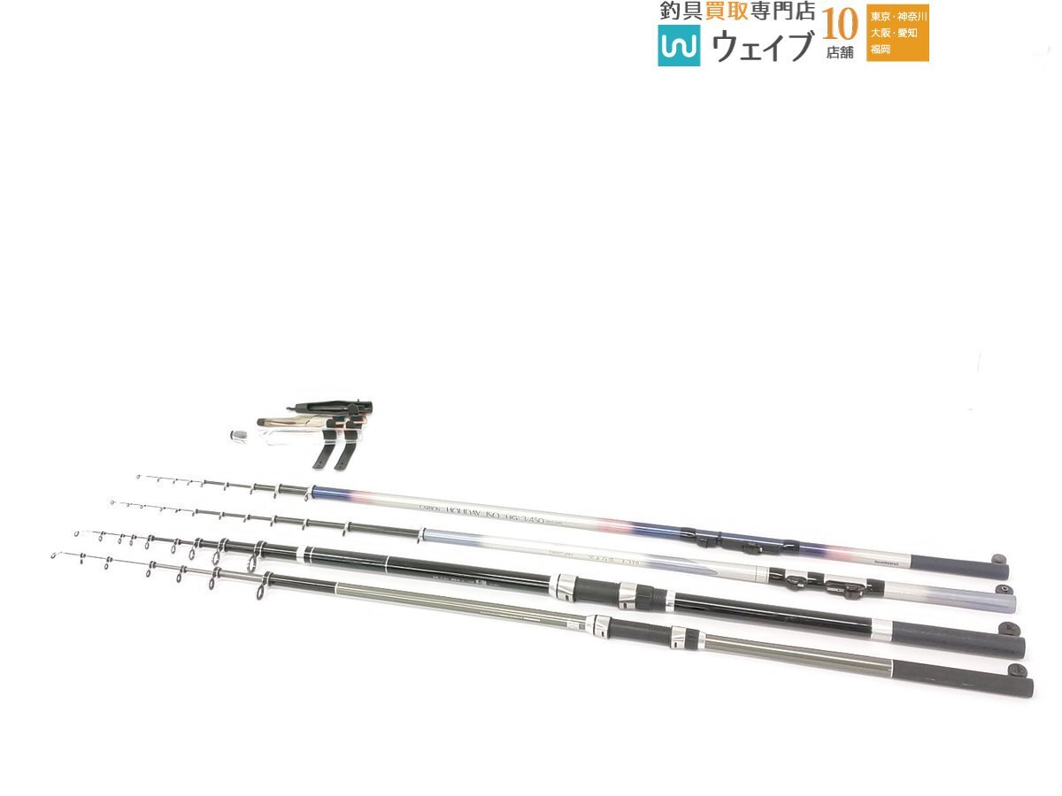 シマノ ホリデイ イソ HG 3-450 オリムピック センチュリー 波止内海 3-370 等 計4本 注有 ＆ジャンク品(磯竿)｜売買されたオークション情報、yahooの商品情報をアーカイブ ...