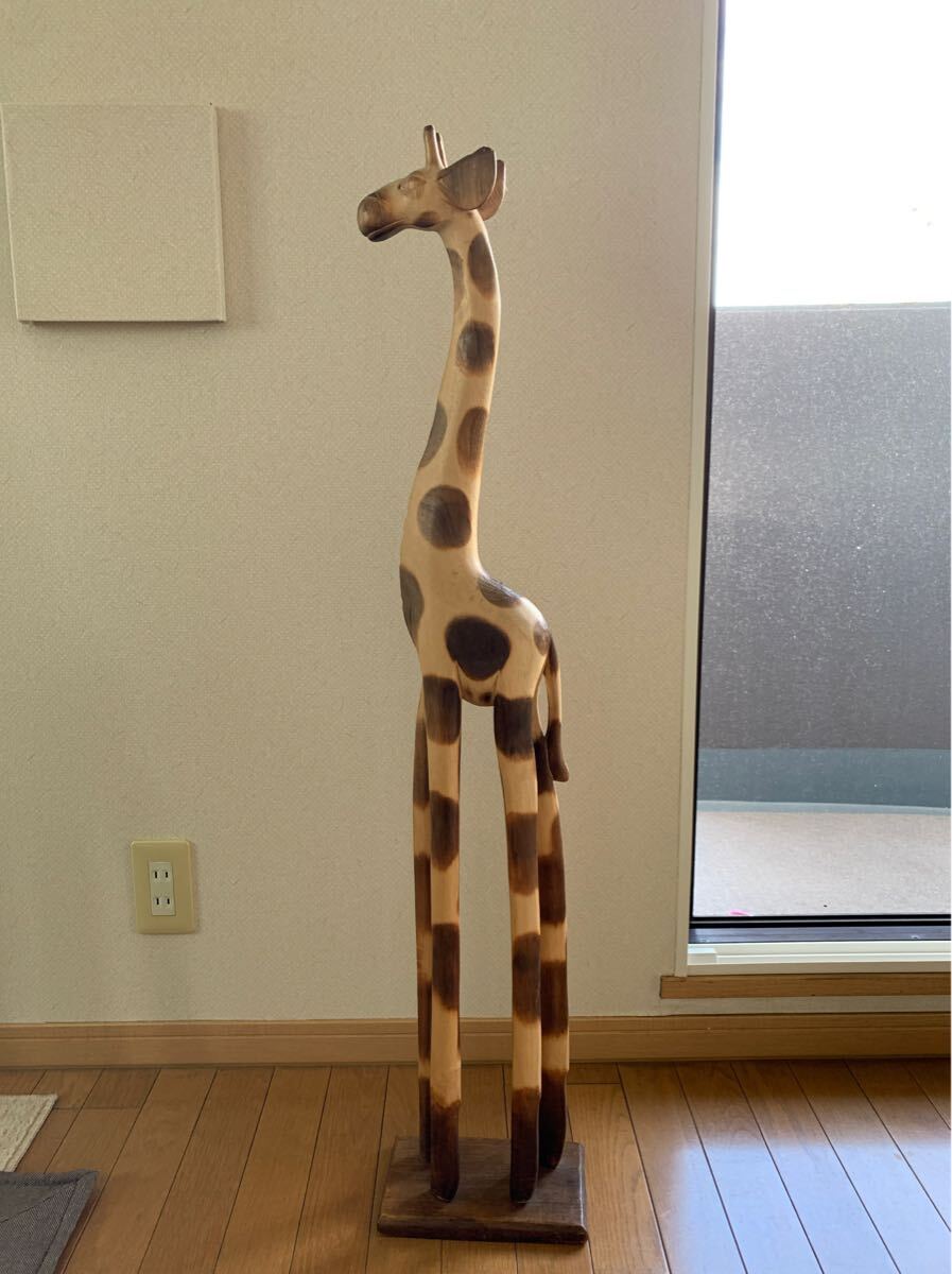 キリン 木彫りオブジェ(置物、オブジェ)｜売買されたオークション情報、yahooの商品情報をアーカイブ公開 - オークファン（aucfan.com）