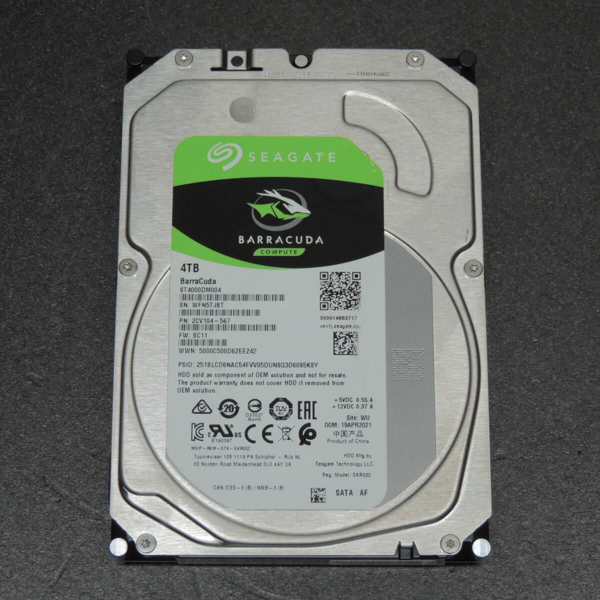 Yahoo!オークション - 【検品済み/使用318時間】SEAGATE 4TB HDD ST400...