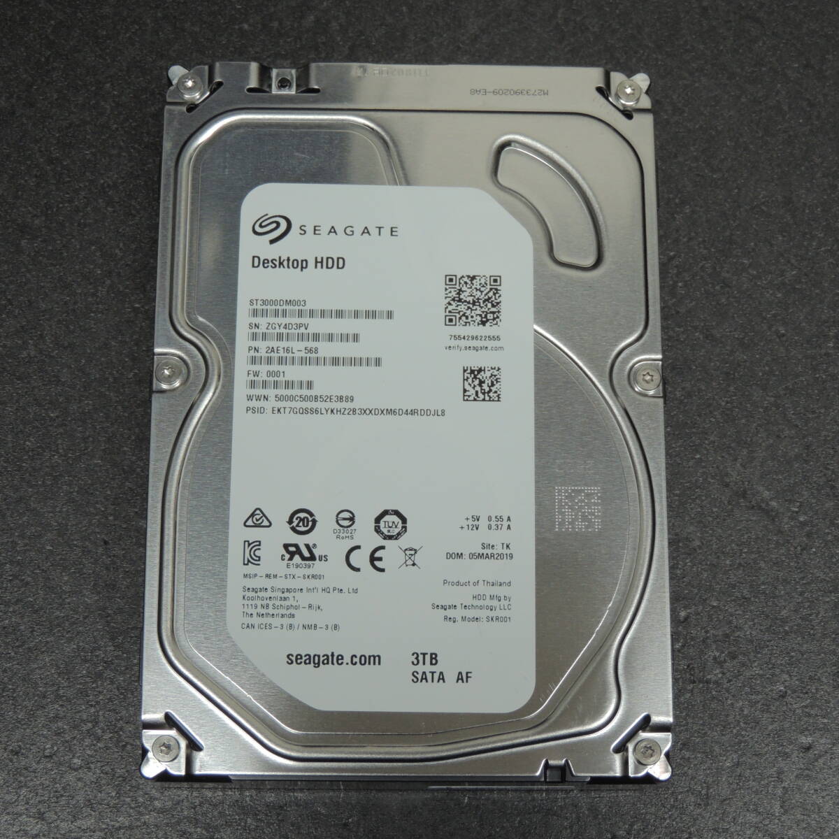 Yahoo!オークション - 【検品済み】SEAGATE 3TB HDD ST3000DM003 (使用...