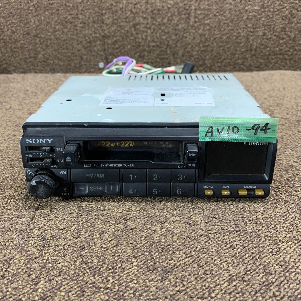 Yahoo!オークション - AV10-94 激安 カーステレオ SONY XR-220 91349 ...