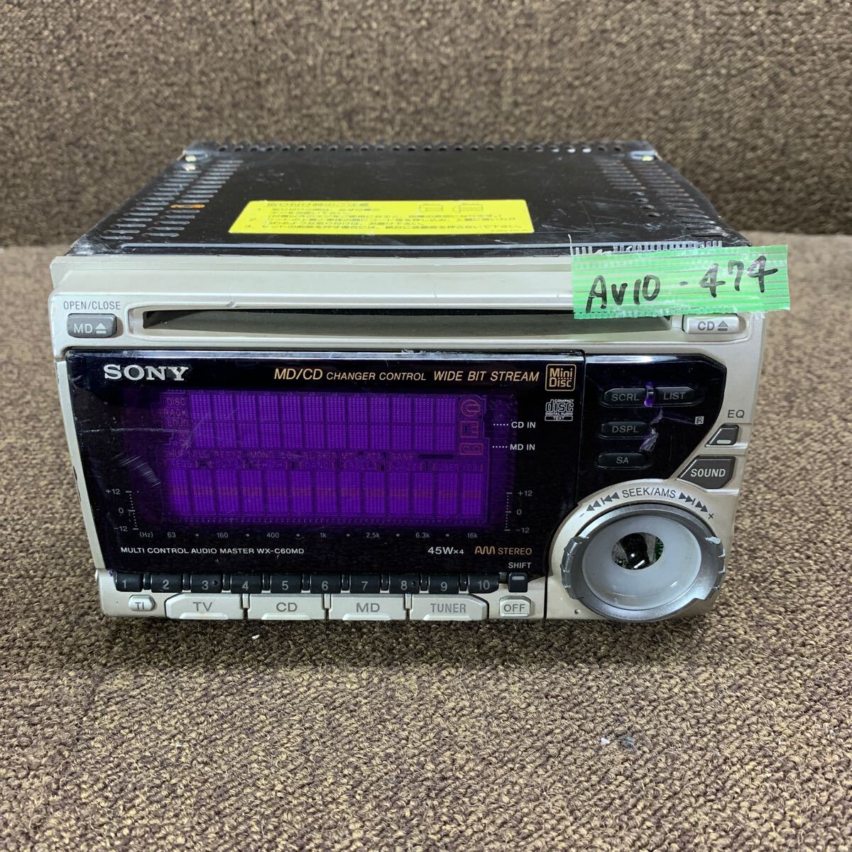 Yahoo!オークション - AV10-474 激安 カーステレオ SONY WX-C60MD 4800...