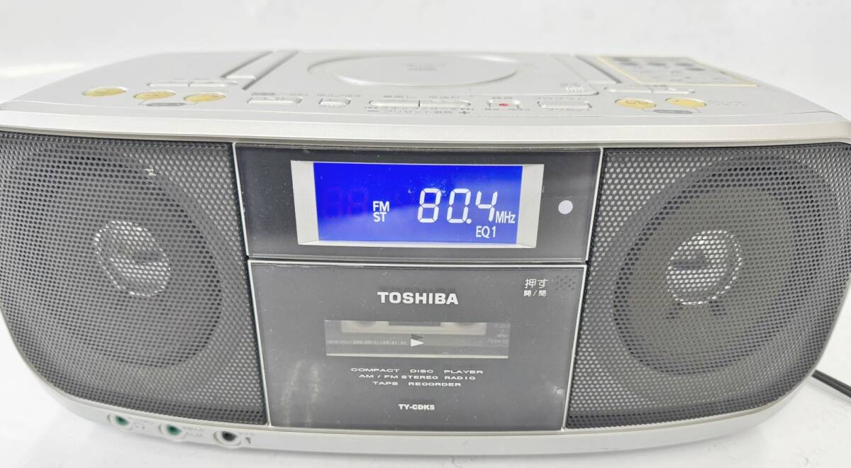 Yahoo!オークション - 東芝 TOSHIBA TY-CDK5 CDラジカセ ラジオ カセッ...