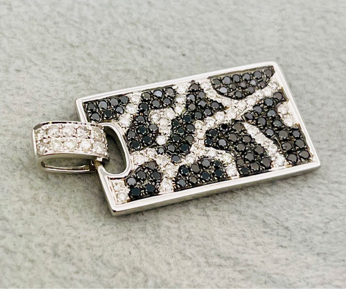 Yahoo!オークション - 1.17ct ダイヤモンド k18WG ペンダントトップ 18...