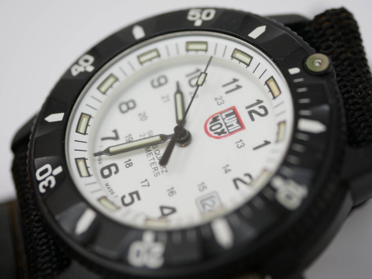 Yahoo!オークション - #0487 LUMINOX 3000/3900 white ルミノックス ク...