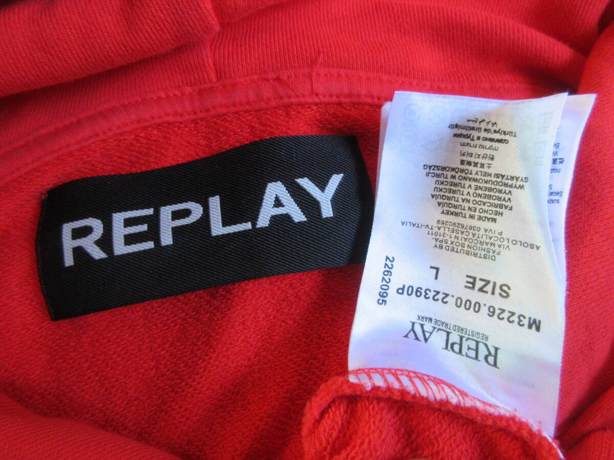 Yahoo!オークション - REPLAY パーカー サイズL C-34