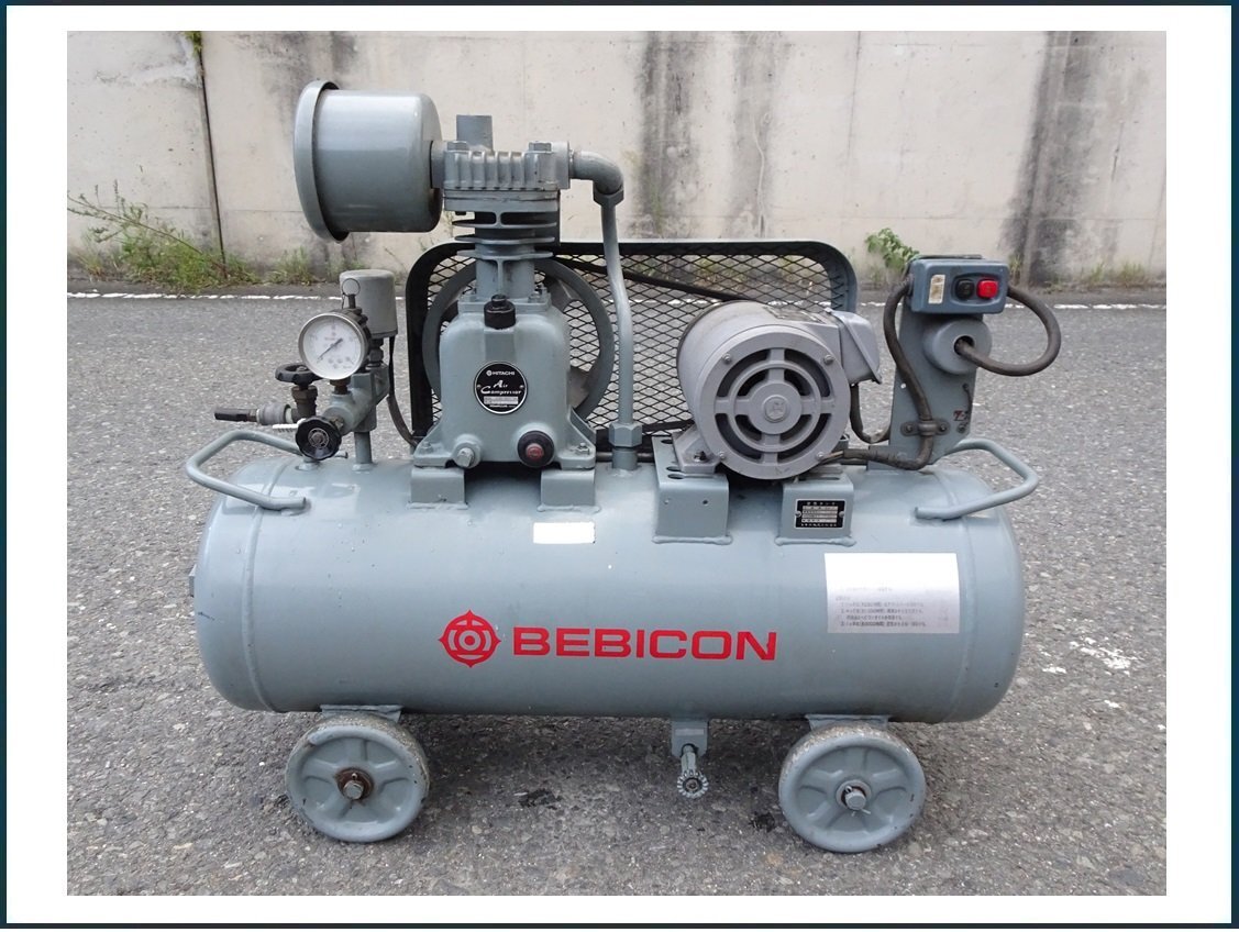 Yahoo!オークション - 日立 BEBICON ベビコン 0.75P-9.5T エアコンプレ...