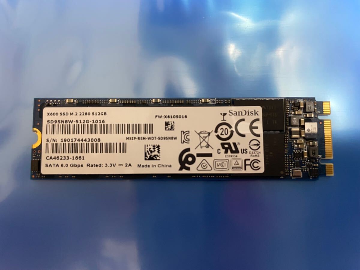 Yahoo!オークション - 【543時間】SanDisk SD9SN8W-512G-1016 512GB SS...