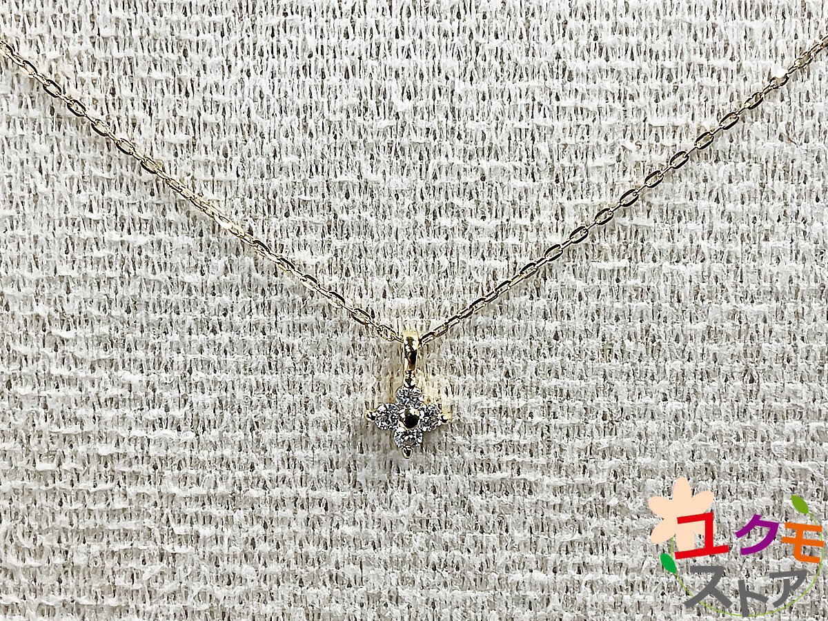 Yahoo!オークション - ete エテ K18 ダイヤプチネックレス D0.04ct イ...