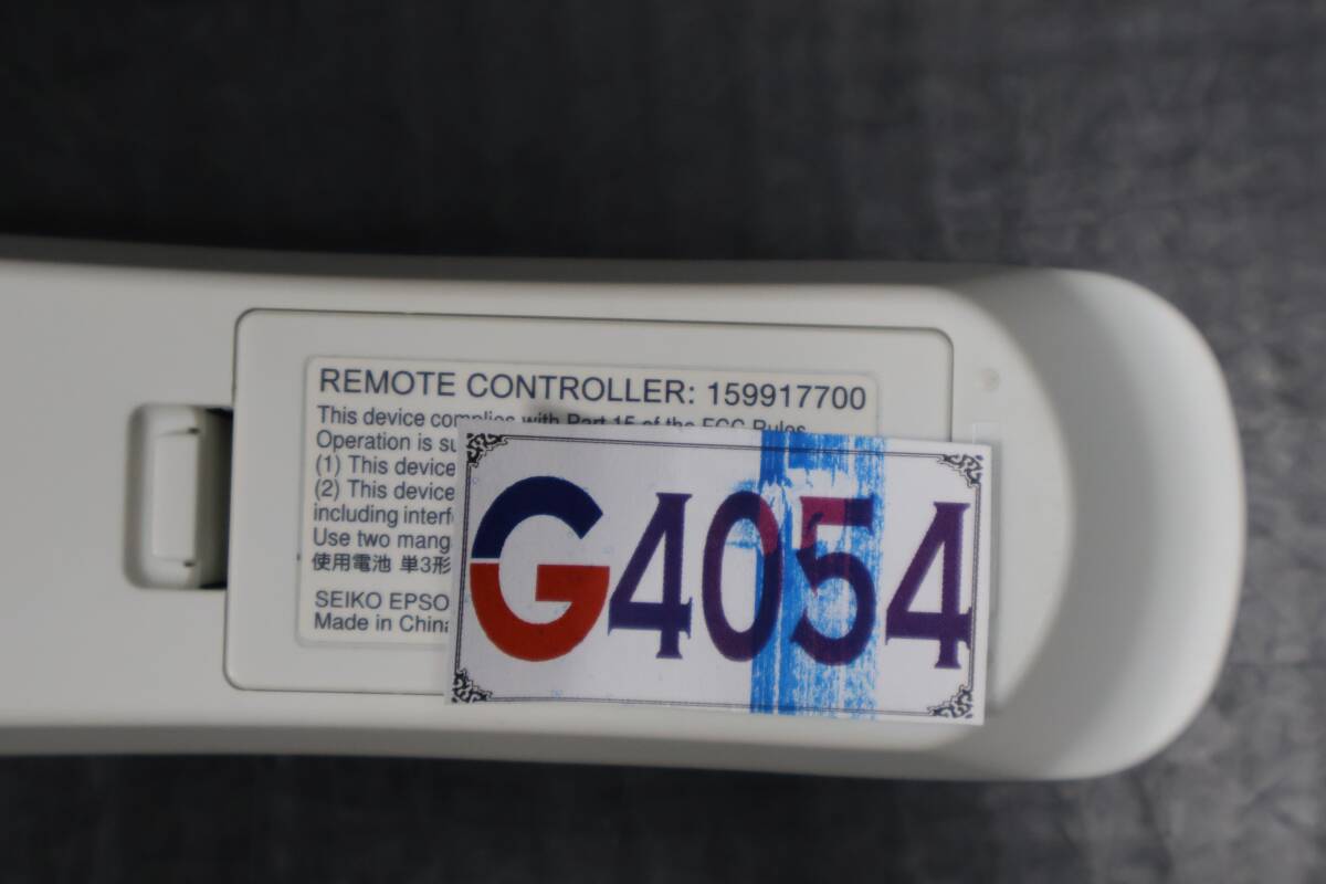 Yahoo!オークション - G4054 & EPSON プロジェクターリモコン 15991770...