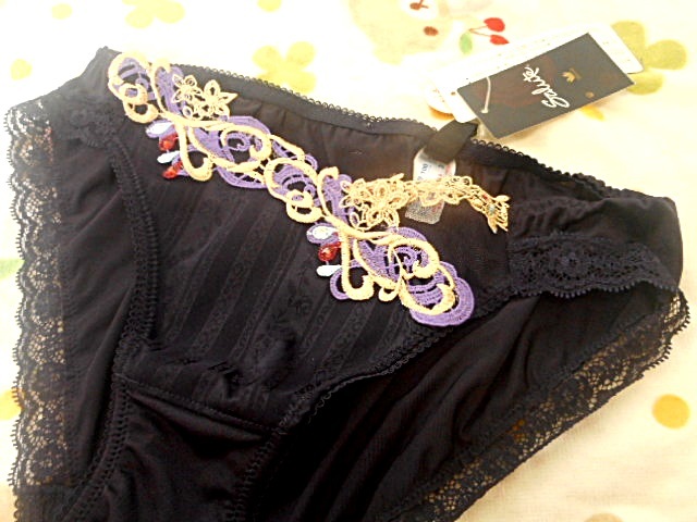 Yahoo!オークション - F204 高級Salute サルート 花柄刺繍 ランジェリ...