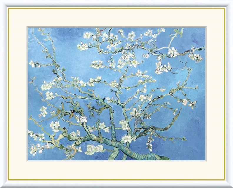 高精細デジタル額装版画 世界の名画 ゴッホ 「 花咲くアーモンド 高精細デジタル額装版画 世界の名画 ゴッホ 「 花咲くアーモンド