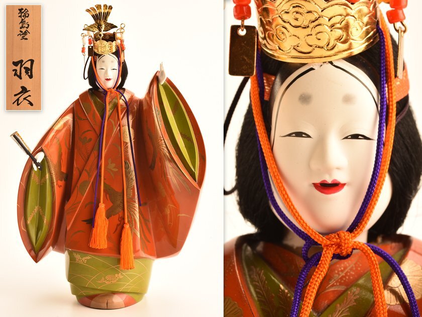 Yahoo!オークション - 【流】能登輪島塗 極上蒔絵置物 「羽衣」 高31cm...