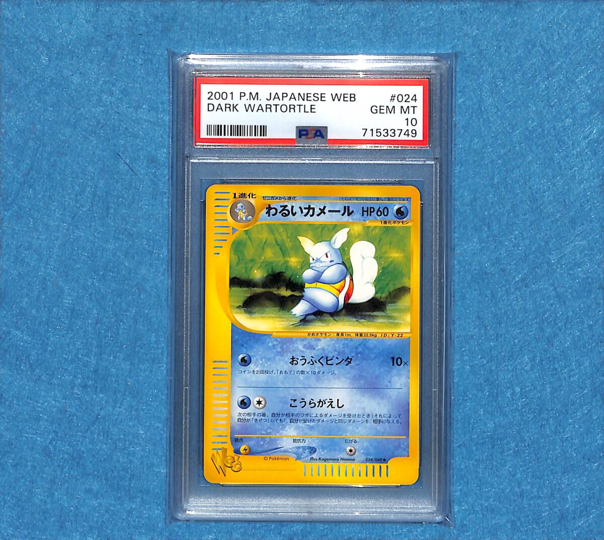 Yahoo!オークション - 【PSA10】わるいカメール WEB e vs ポケモンカー...