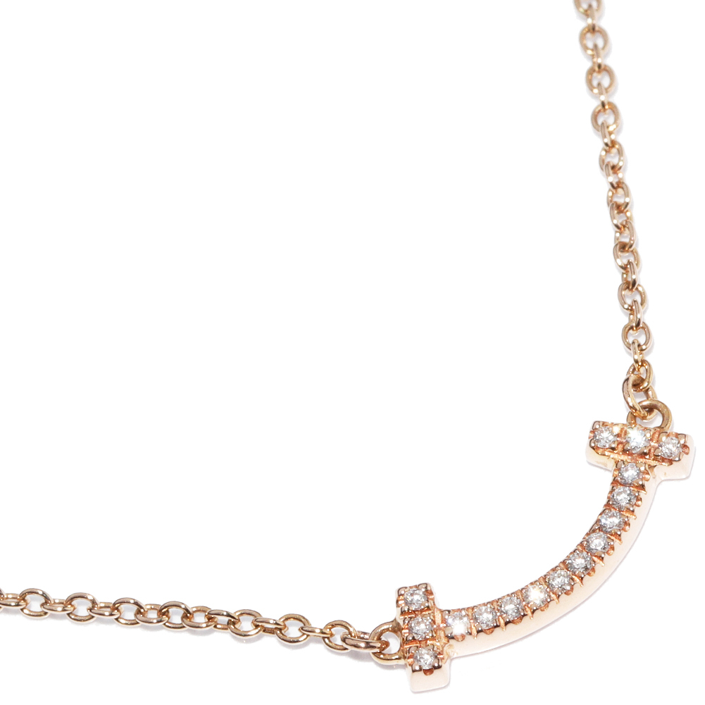 Yahoo!オークション - ティファニー ペンダントネックレス K18PG ダイ...