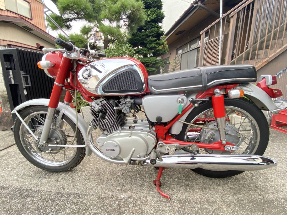 Yahoo!オークション - 赤 HONDA CB72 TYPE1