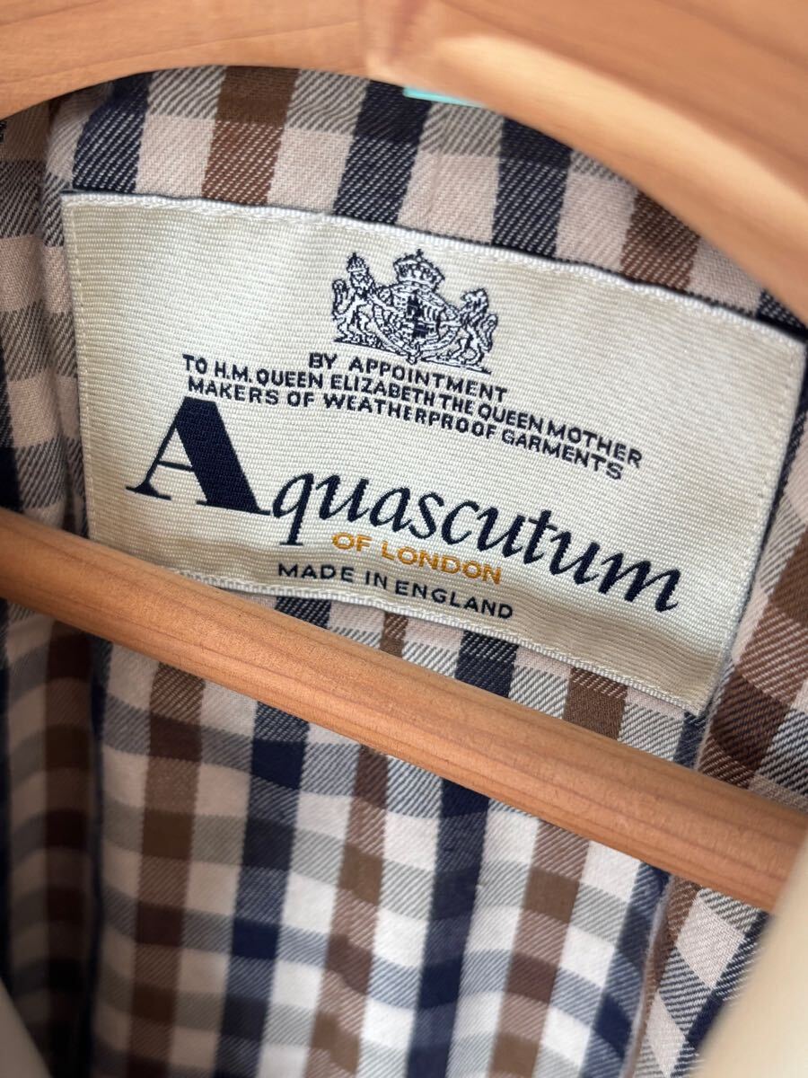 Yahoo!オークション - Aquascutumアクアスキュータム トレンチコート ...