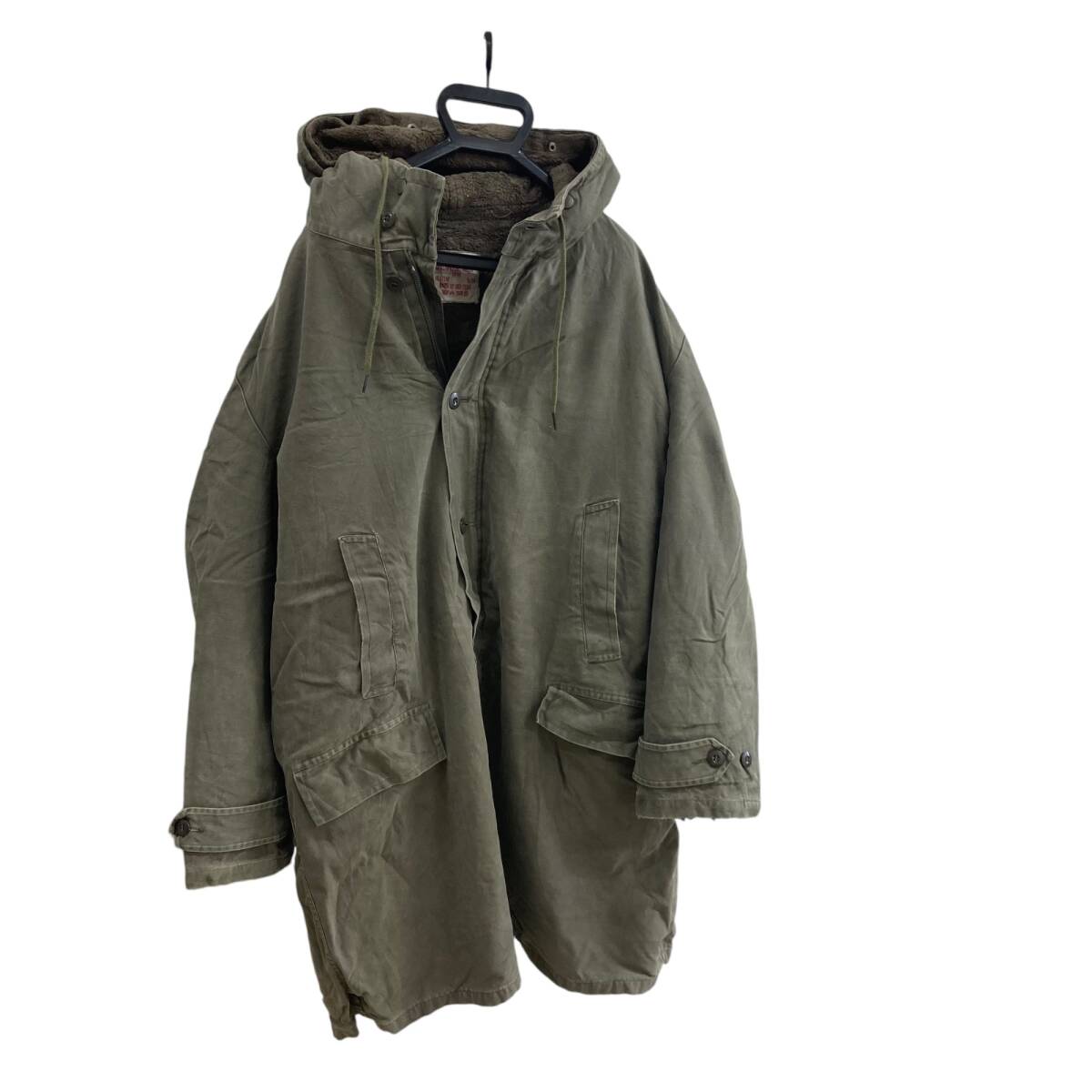 Yahoo!オークション - A171 ドイツ軍 古着 ミリタリー モッズコート フ...