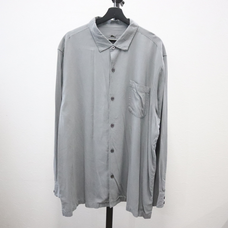 Yahoo!オークション - M872 2000年代製 トミーバハマ 長袖シルクシャツ...