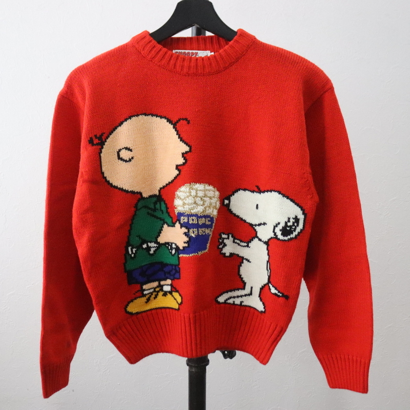 Yahoo!オークション - f766 2000年代製 SNOOPY アクリルニットセーター...