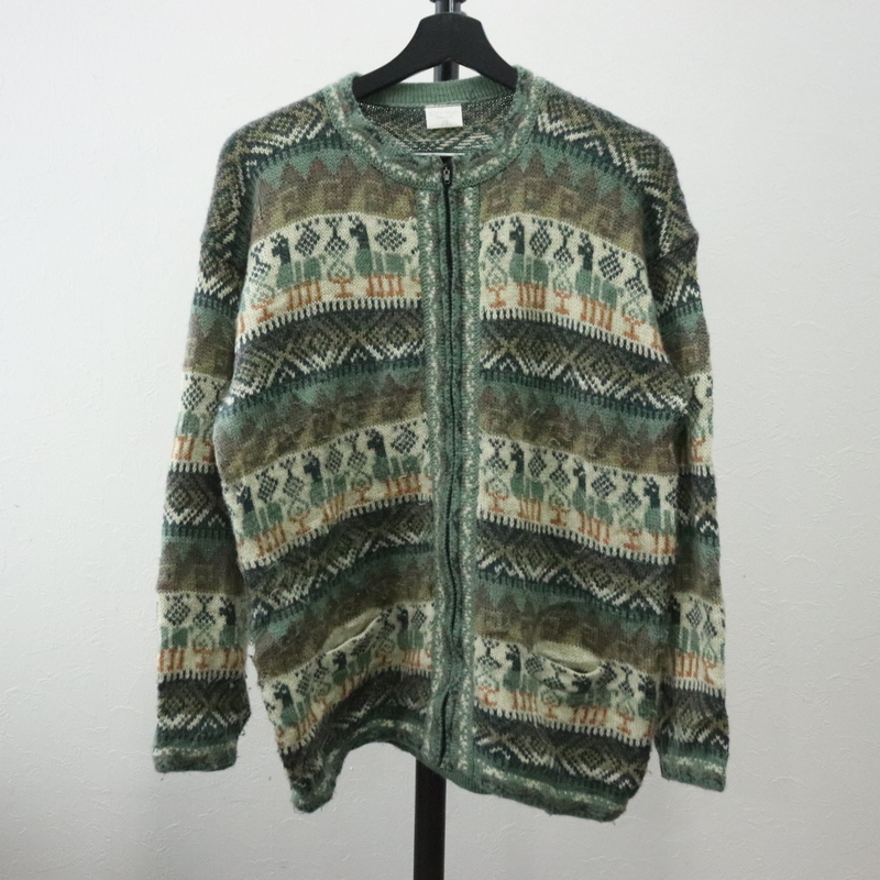 Yahoo!オークション - Z811 90sビンテージ YUCATECAN フルジップ ニッ...