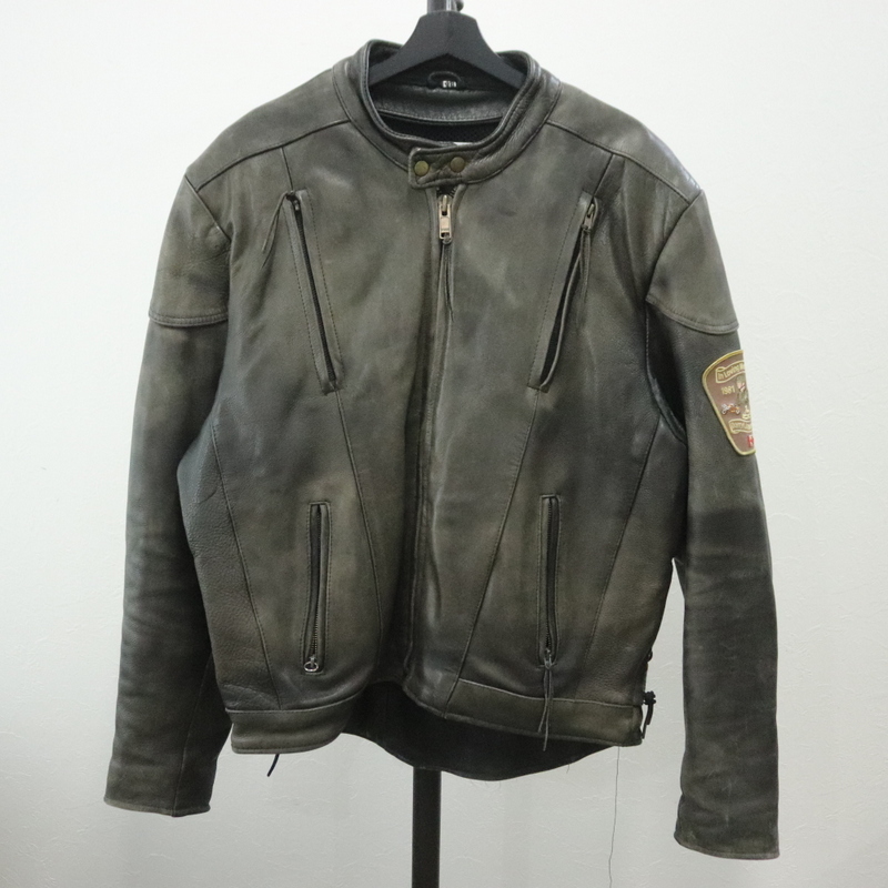Yahoo!オークション - Z814 2000年代製 レザージャケット 00s 表記48サ...
