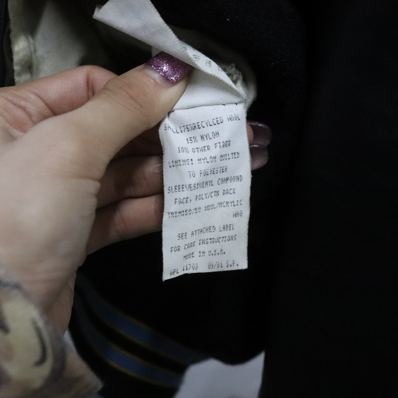 Yahoo!オークション - T929 90sビンテージ JUSTWEARIT ウールスタジャ...