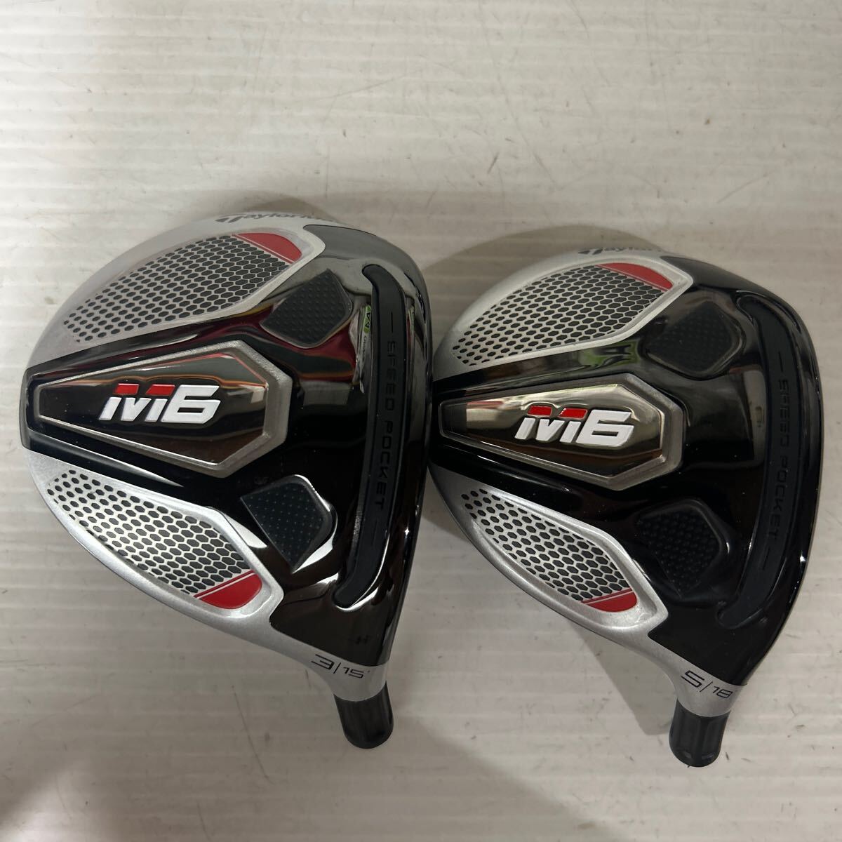 Yahoo!オークション - 送料無料 良品 TaylorMade M6 3W 5W 15° 18° ヘ...